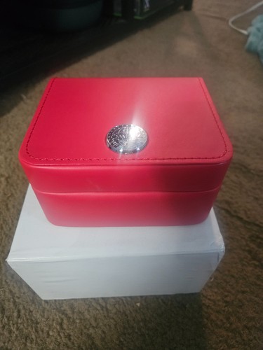 Genuine Red OMEGA watch box Case, Book, Card Holder (No Watch) | eBay