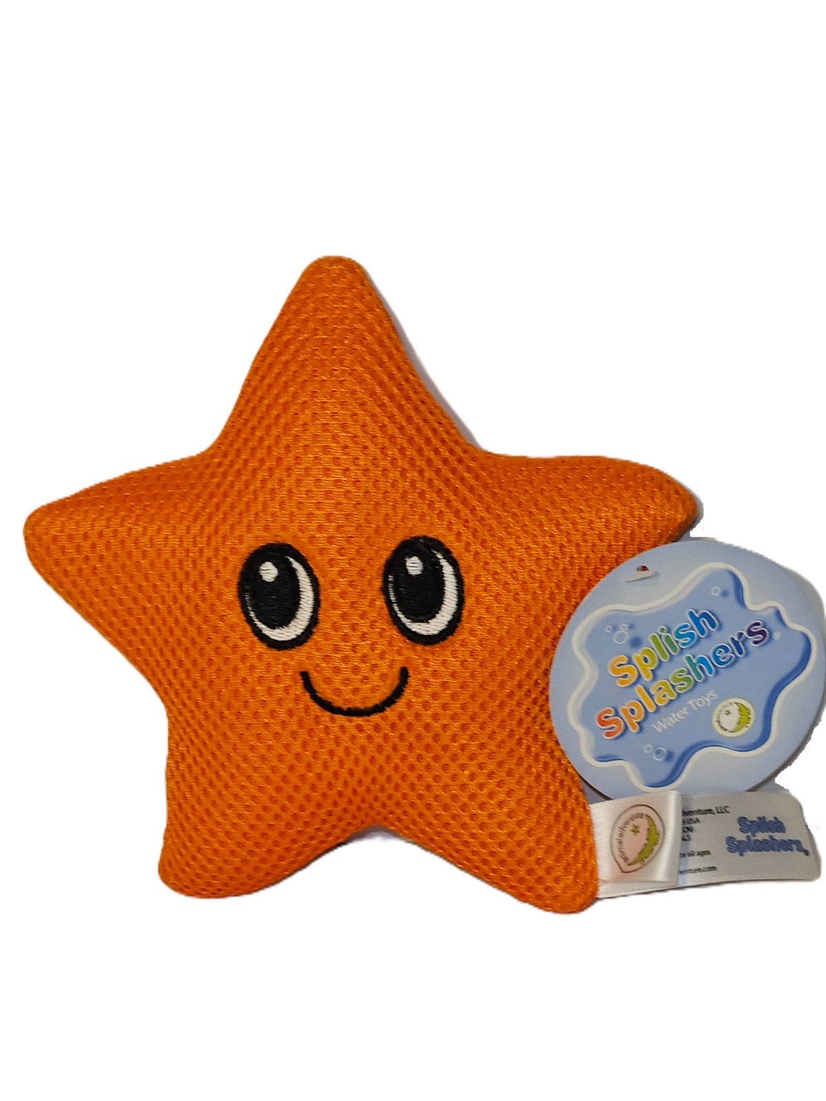 Splish Splashers Plush Pals Starfish Mini Water Animal Scrub Bath Toy ...