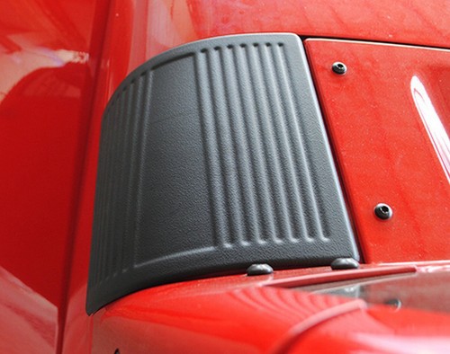 black Hood Angle Wrap Covers for Jeep Wrangler 2007-2017 2018 Cornerite ...