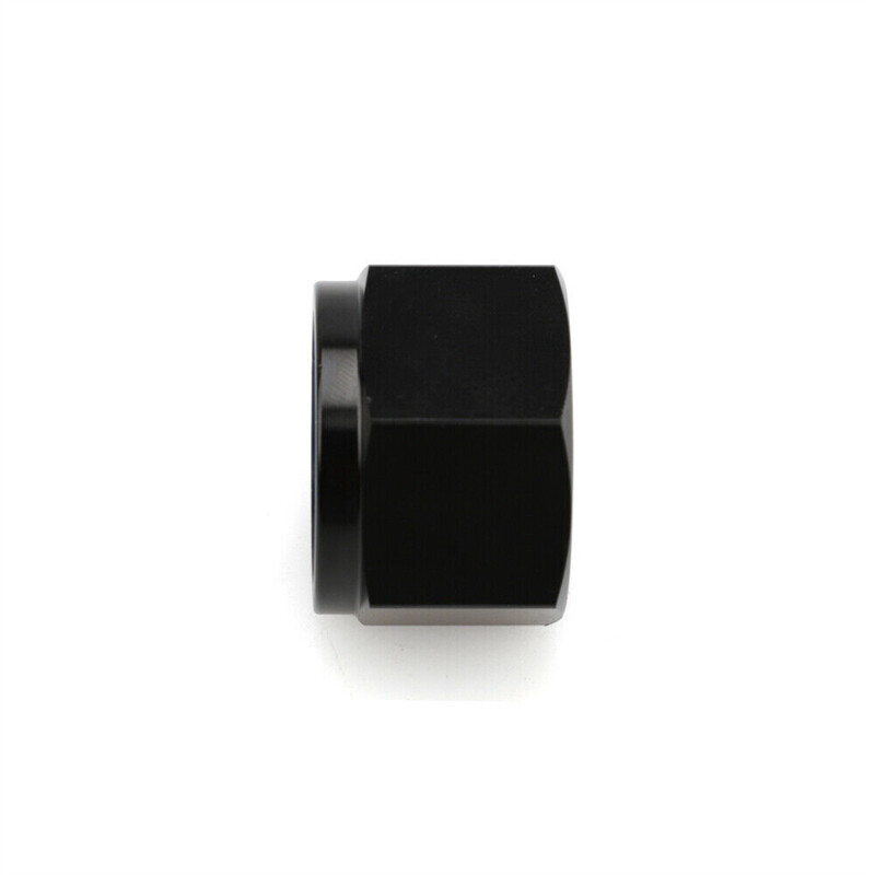 10 AN Female Flare Fitting Cap 10AN Block Off Fitting Aluminum Black ...
