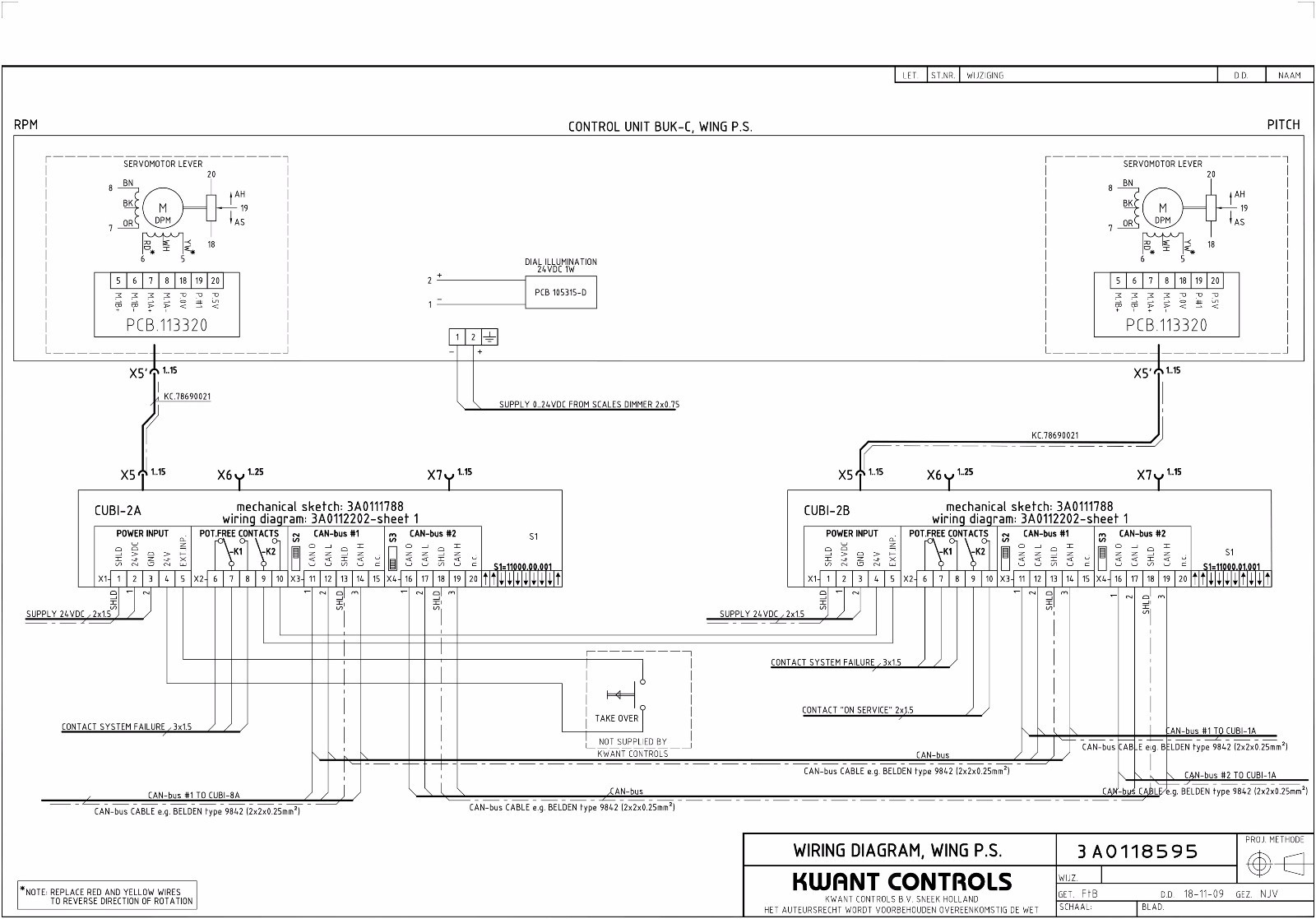 Kwant Controls BUK-C DH , Propulsion Control Unit , Starboard/Port Wing ...