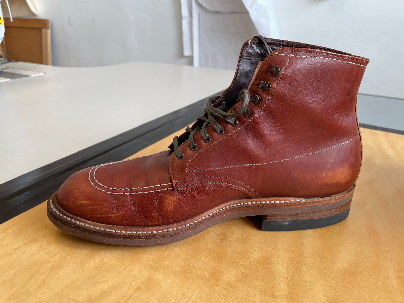 Alden 405 Indy Moc Toe Boots - Horween Leather- US 9D… - Gem