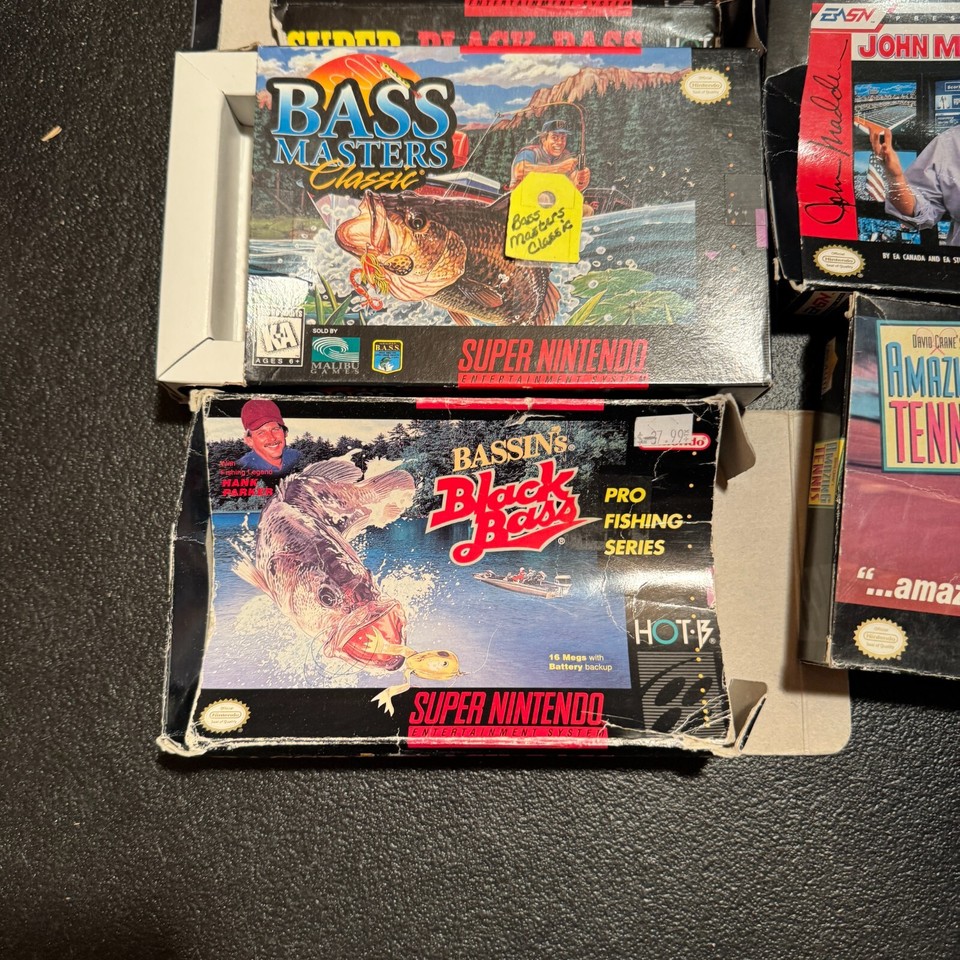 SNES Super Nintendo Game Box Lot 15 NO GAMES Box Only MADDEN JUNGLE ...