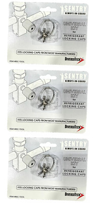 (3 Pack) Diversitech RSC-TOOL Universal Key Refrigerant Lock Caps ...