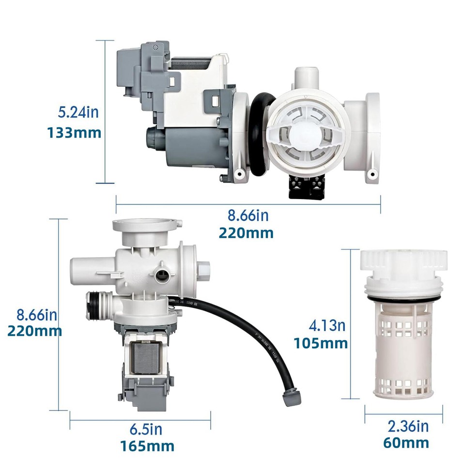 For Samsung Washing Machine Washer Drain Pump Assembly Replacement DC97 ...