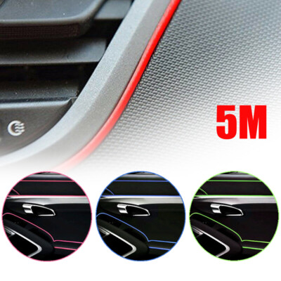 5M Car Interior Door Gap Edge Line Insert Molding Trim Strip Decor ...