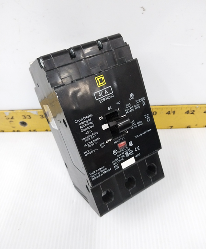 Square D 40 Amp Bolt-On Circuit Breaker 480Y/277 VAC 3 Pole EDB34040 | eBay
