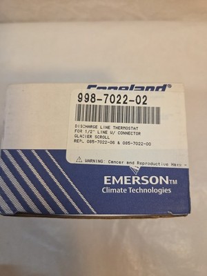 EMERSON 998-7022-02 - DISCHARGE Line THERMOSTAT | eBay