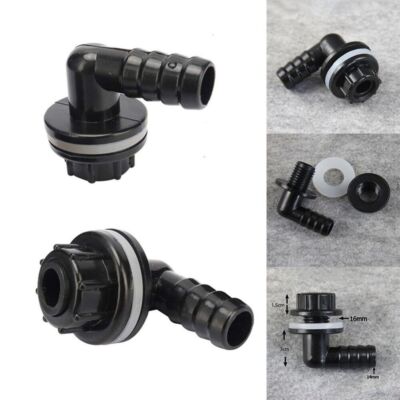 Plastic Elbow Connector Water Tank Outlet Connector Water Tank | eBay UK