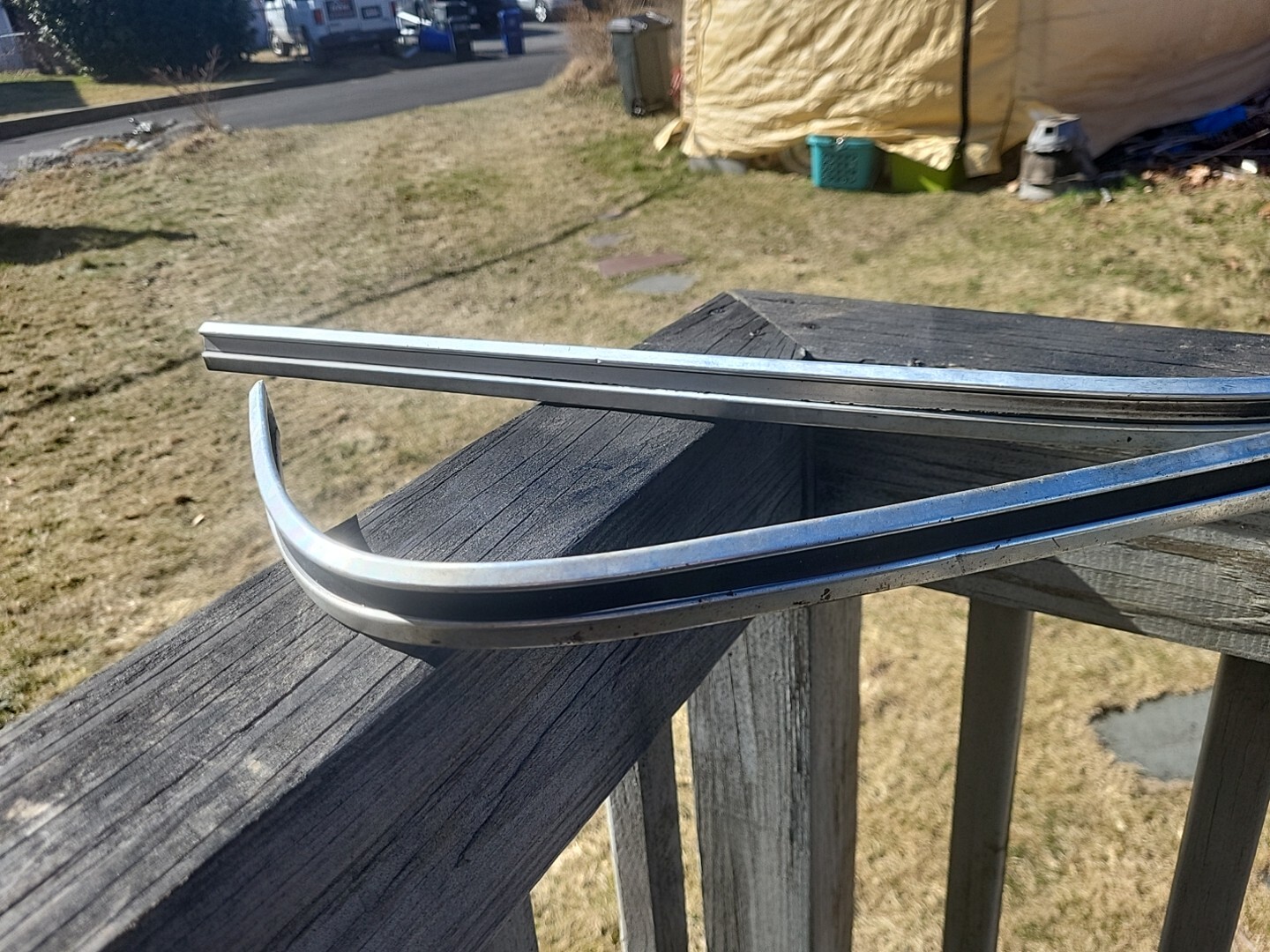 1973-1979 73-79 Ford Truck Bronco Race Track Trim Moulding Oem Pair | eBay