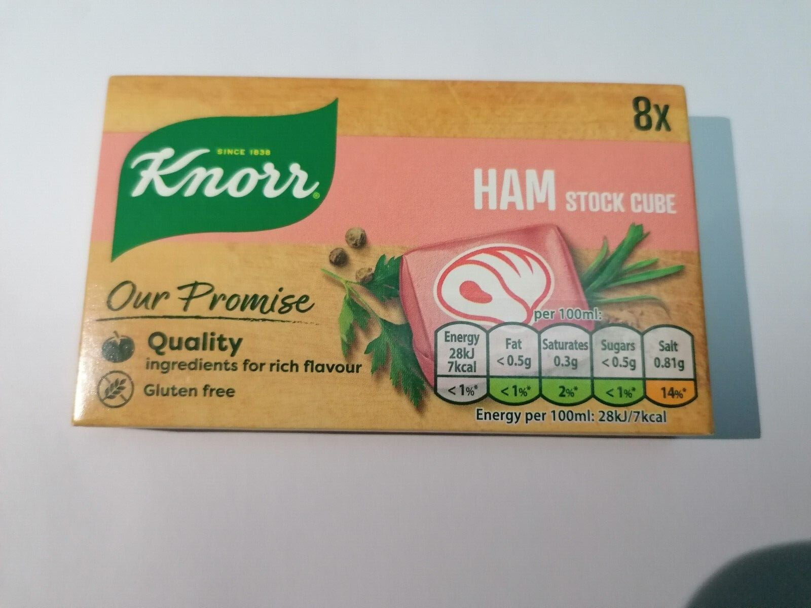 Knorr Ham Stock Cubes 3 Boxes of 8 British IMPORT Gluten for sale ...