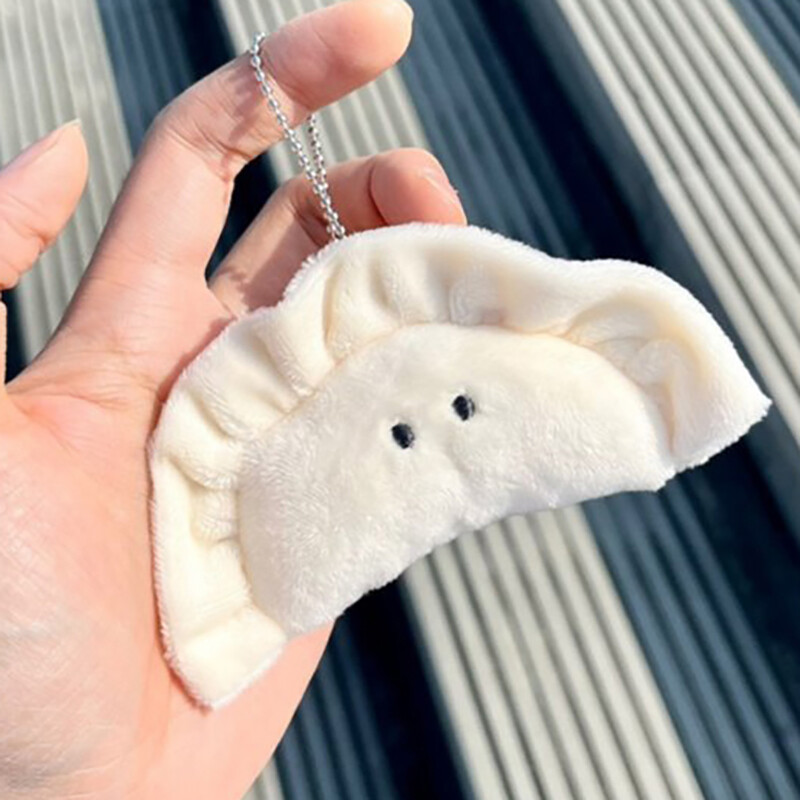 Cute Dumpling Keychains For Bag Pendant Creative Izakaya Food Plush ...