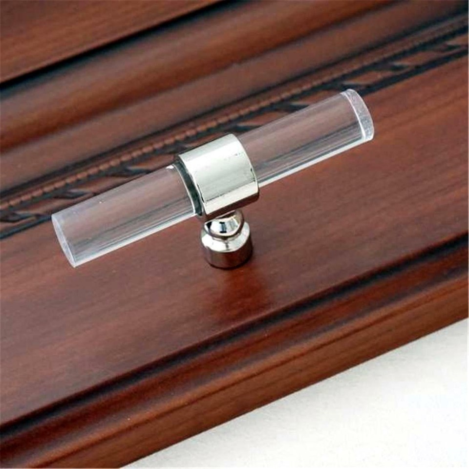Lucite Cabinet pulls Acrylic Handle Drawer Clear Dresser Kitchen ...