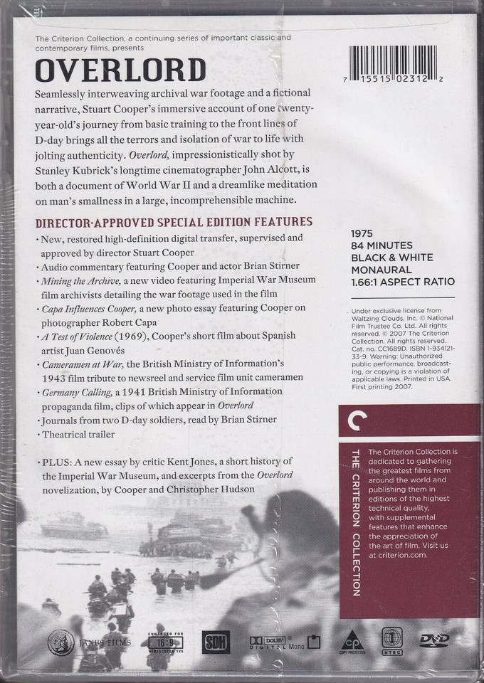 OVERLORD (DVD 2007) (V3) 715515023122 | eBay