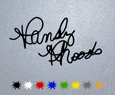 STICKER PEGATINA DECAL VINYL Randy Rhoads Signature | eBay