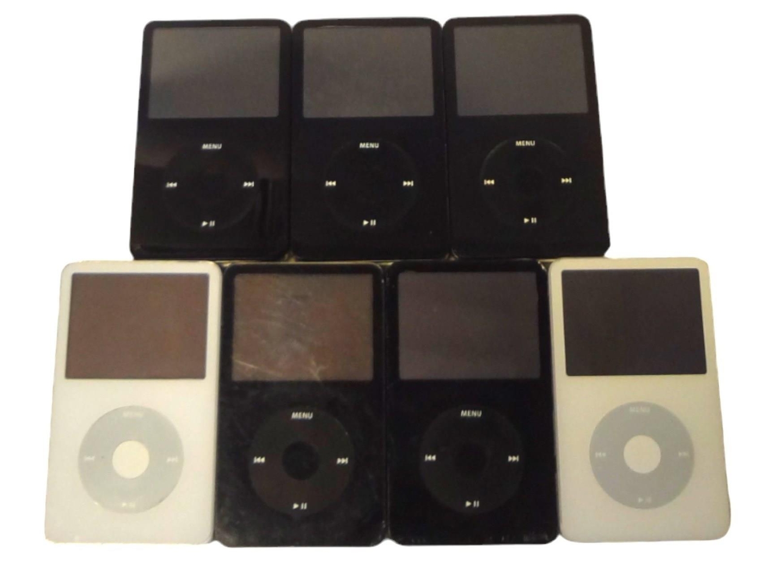 Lot of 7 Mix Apple iPod Classic 5th Generation 60GB A1136 AS IS - Free ...