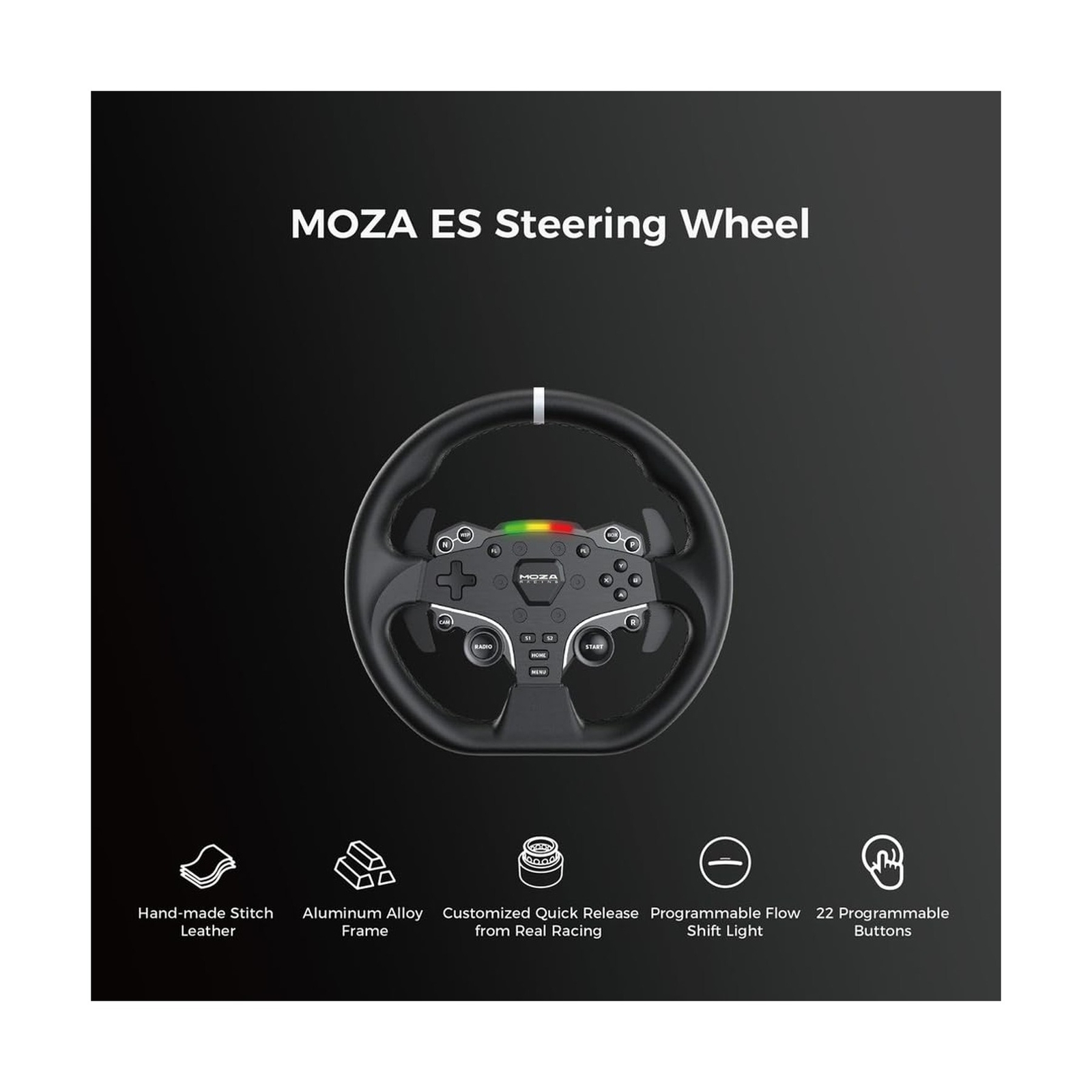 Moza R5 Direct Drive Sim Racing Wheel Bundle - Black (RS20) for sale ...