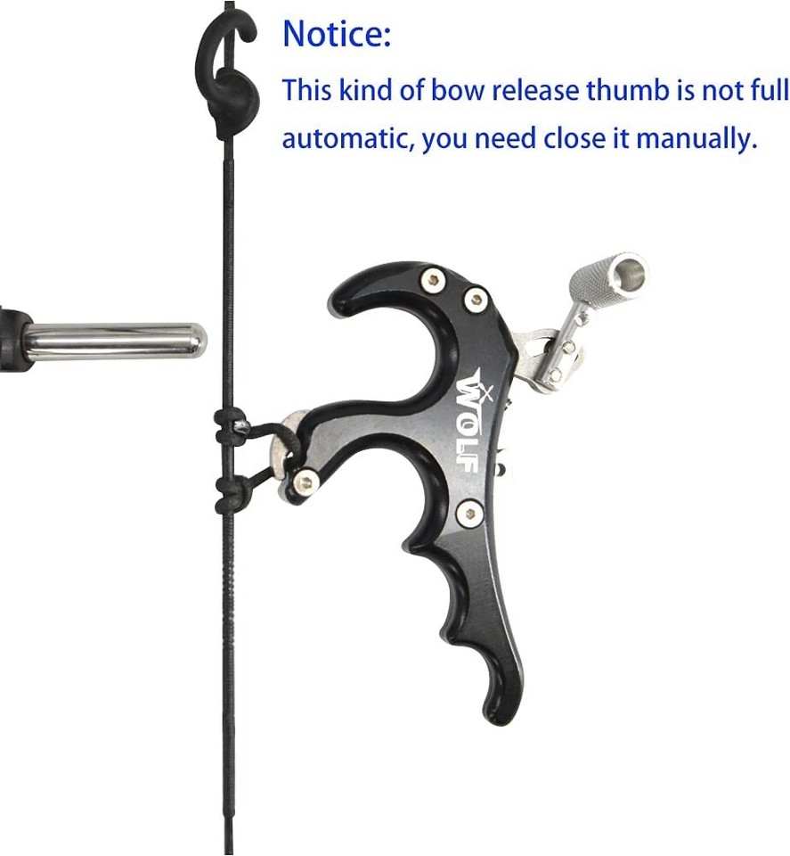 Archery Compound Bow Release Aid Bow Release Thumb Trigger 4 Fingers | eBay