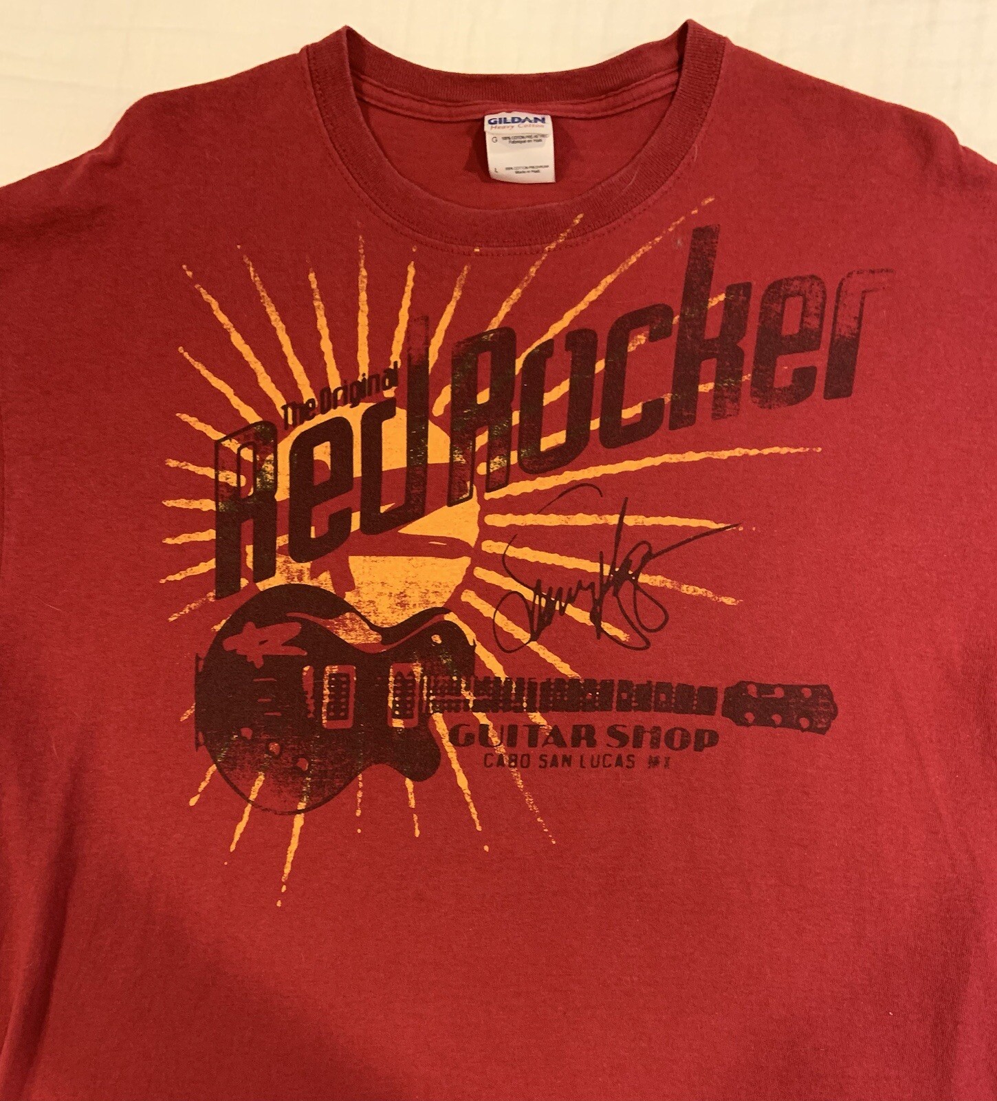 Sammy Hagar “The Original Red Rocker” Guitar Shop Red… - Gem