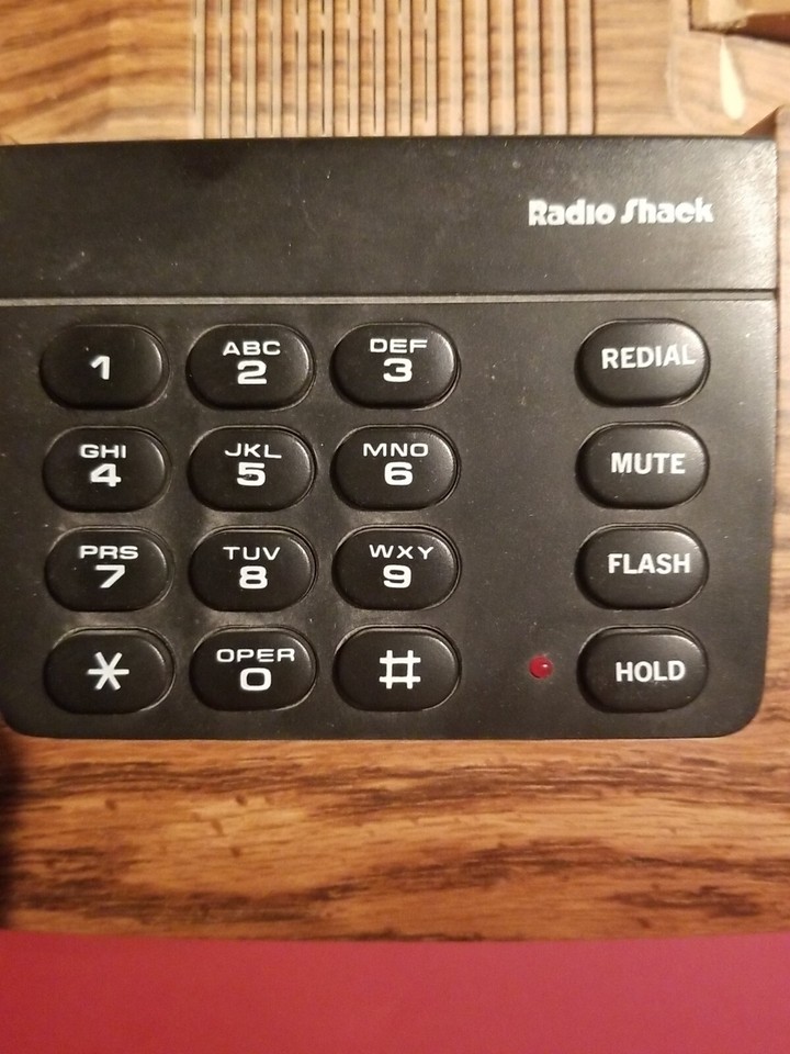 Vintage Radio Shack House/Desk Phone Fashion President Brown Woodgrain ...