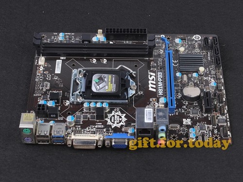 MSI H81M-P33 LGA 1150 Intel H81 DDR3 DVI VGA USB3.0 mATX Motherboard ...