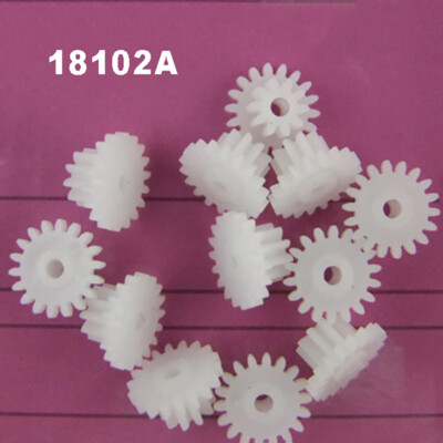 Plastic Toothed Wheels Double Layer Gear 0.5 Module 18T-10T 1.95mm Toy ...
