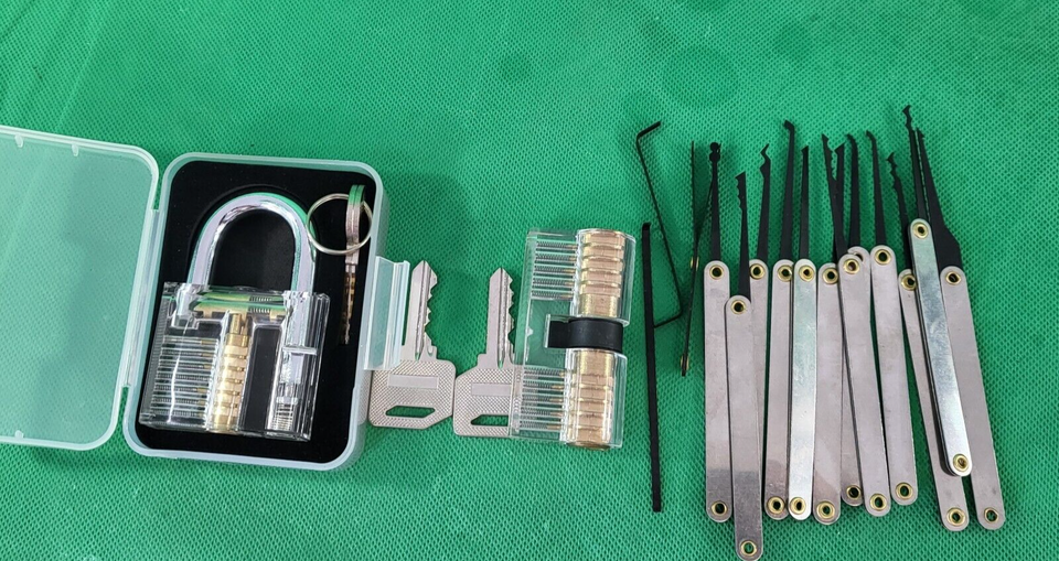 Locksmith Tool 20 Pieces Kit Replacement Turning Tool Double Head ...