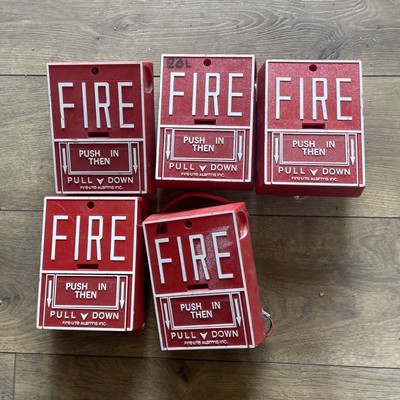 (Lot of 5) Fire-Lite BG-10 Dual Action Manual Fire Alarm Pull Station ...