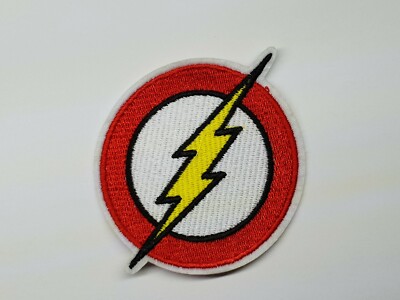 Quality Iron/Sew on Flash logo Patch DC Comics Superman Barry Allen ...