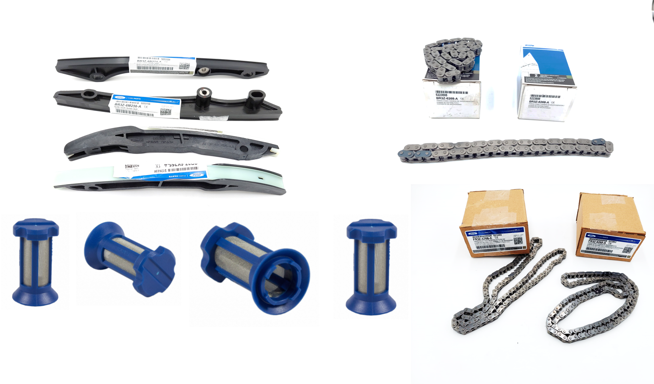 TIMING CHAIN KIT 5.0L BRAND NEW FORD OEM SET-12 F-150 5.0L V8 32V 2011 ...