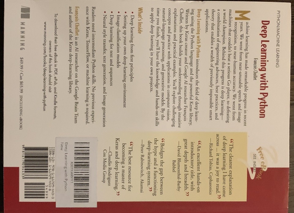 Deep Learning with Python by François Chollet (2017, Trade Paperback ...