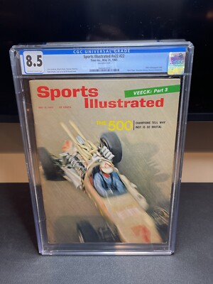 CGC 8.5 Newsstand Edition Sports Illustrated-Indianapolis 500-May 31 ...