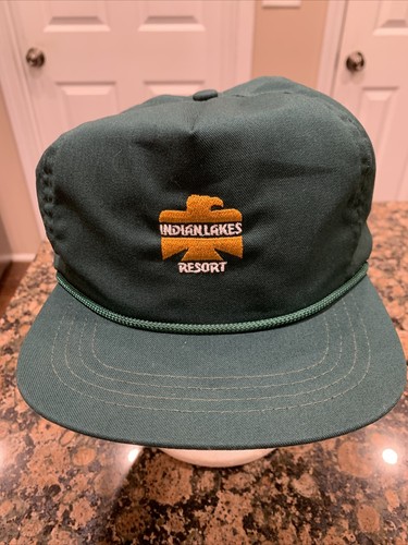 VINTAGE INDIAN LAKES RESORT GOLF CAPITAN DAD HAT CAP DUCKSTER DARK ...