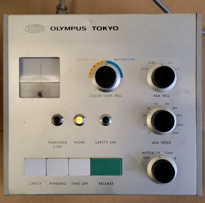 OLYMPUS TOKYO Control Unit For 35mm Camera Back C-35A Microscope *Free ...