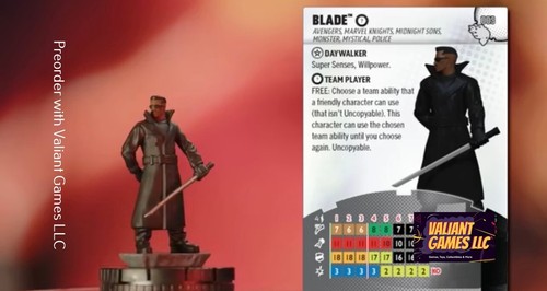 Marvel Heroclix Blade #003 w/ Card Wheels of Vengeance | eBay