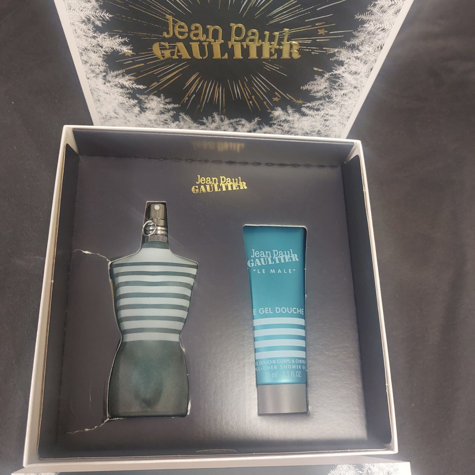 Jean Paul Gaultier Elixir Scandal gift set 50 75ml EDT Shower Gel Mini ...