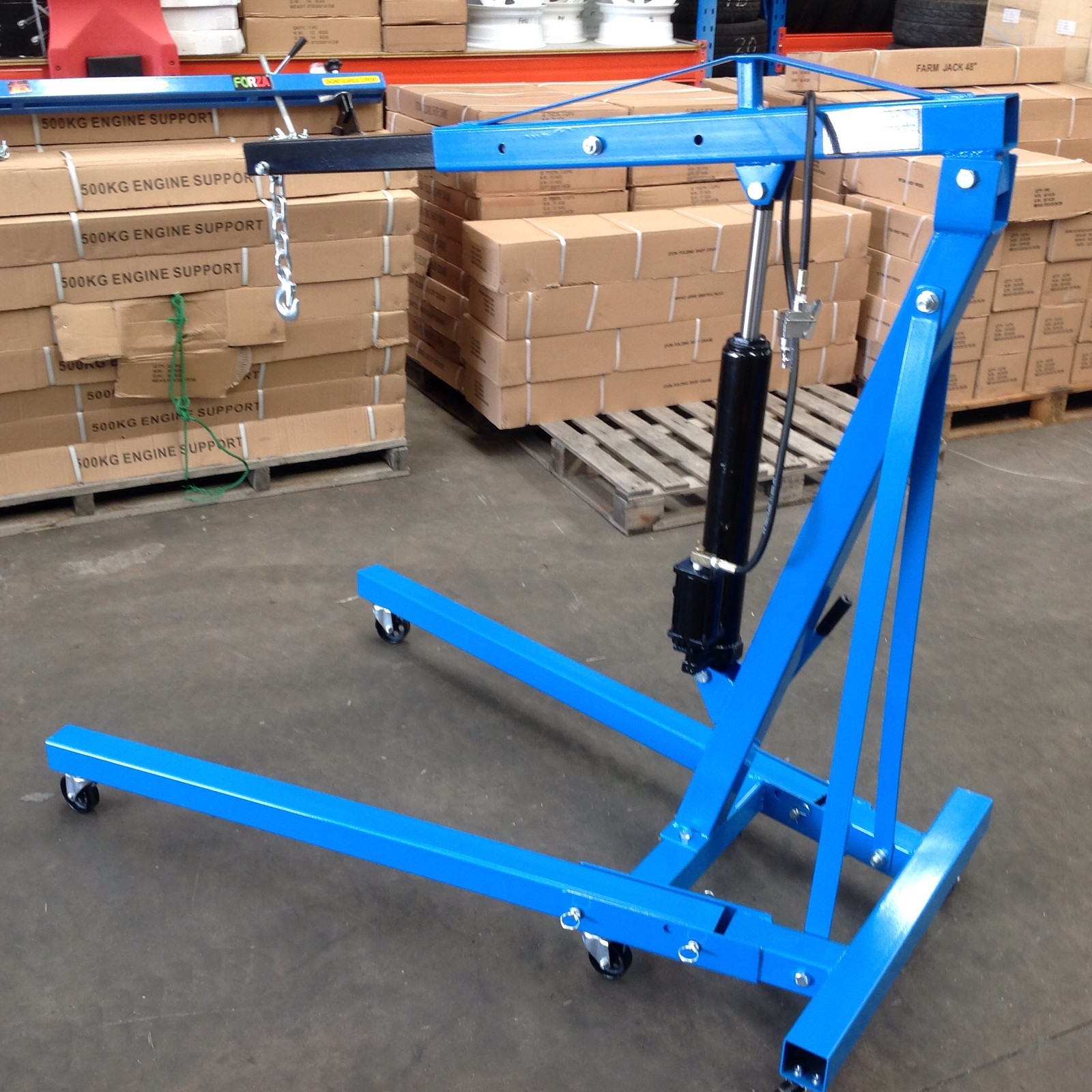 Engine Crane, Hoist Lifter, Air/Hydraulic 1800kg Folding Legs (EC5102A ...