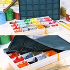 Artist Paint Saver Palette 24 Wells With 1 Fine Paintbrush | eBay