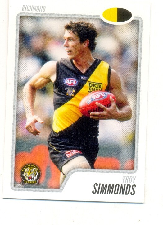 2009 AFL HERALD SUN CARD - 143 - Troy Simmonds - Richmond | eBay Australia