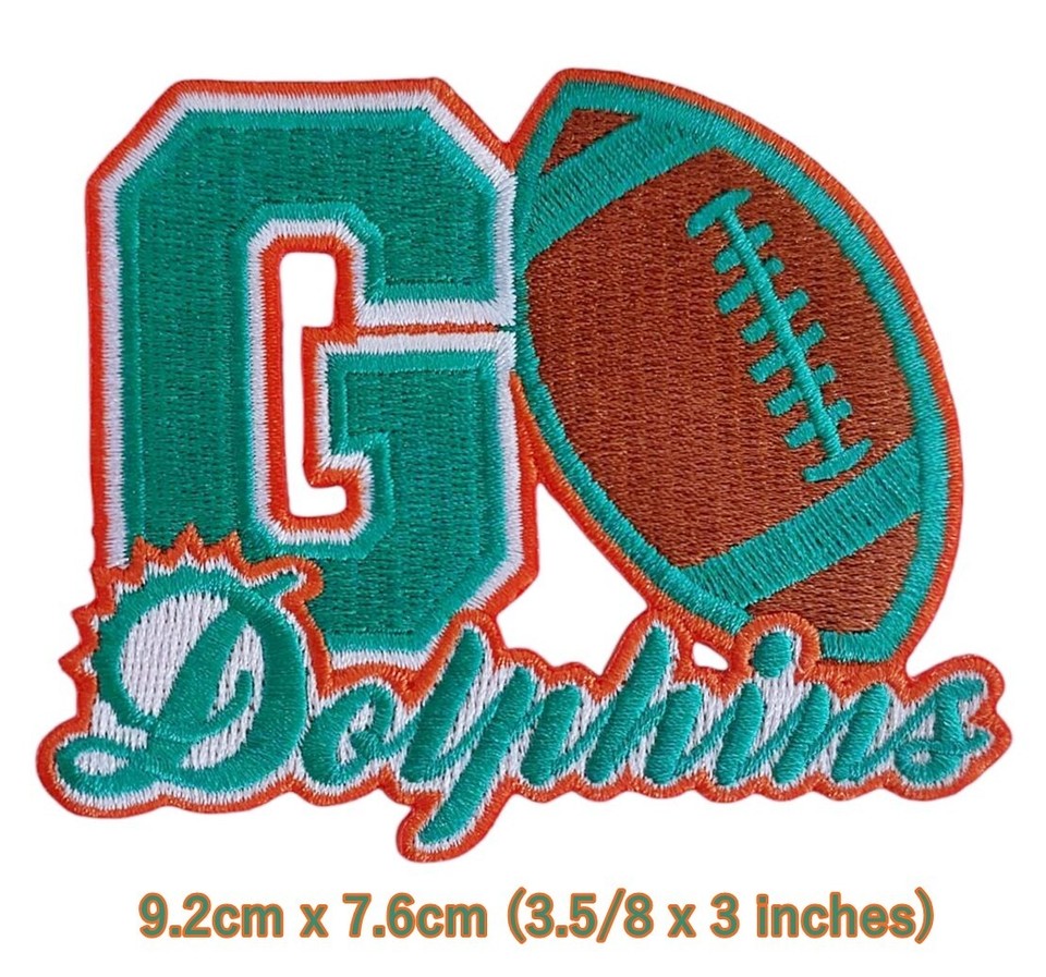 MIAMI &TENNESSEE🏈NFL-PATCHES Embroidery logo iron&Sewing on Fabrics | eBay