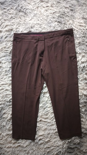 Marks And Spencer Ladies Brown Trousers Size 20 Short | eBay UK