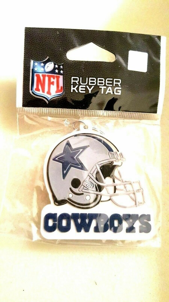 Dallas Cowboys Keychain Keyring Helmet PVC Soft Rubber Key Tag 2" NWT ...