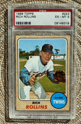 1968 Topps Rich Rollins #243 PSA 6 Excellent - Mint | eBay