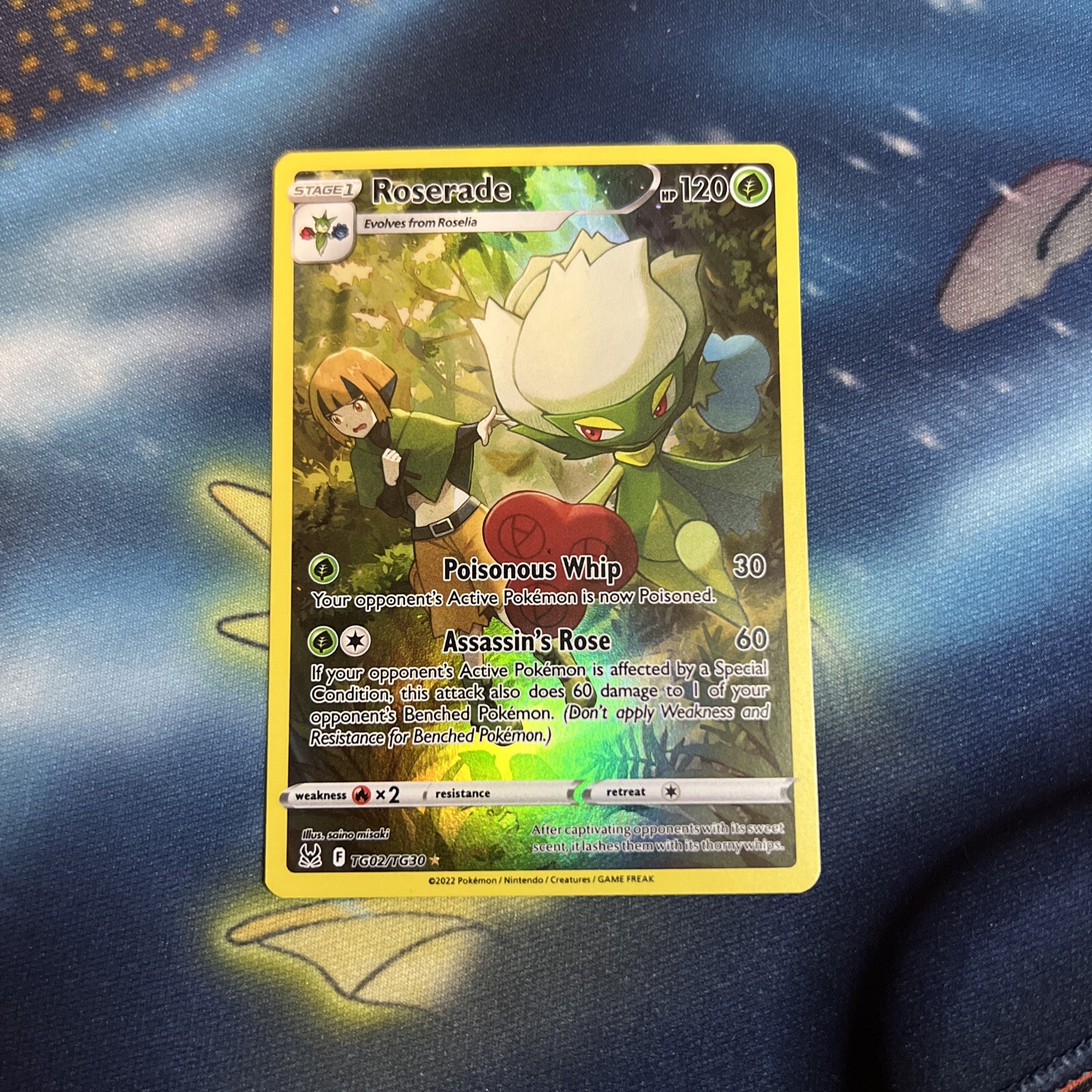 Pokémon TCG Roserade Lost Origin Trainer Gallery TG02/TG30 Holo Ultra ...