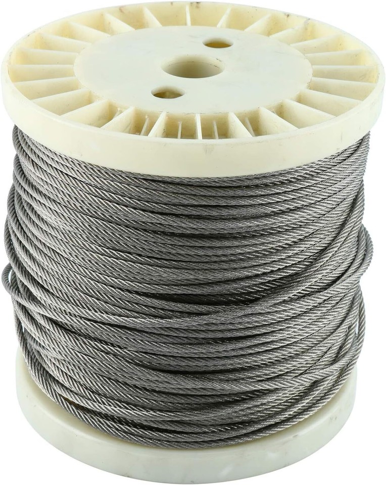 1/8" 330FT Stainless Steel Cable Wire Rope Aircraft Cable Railing ...