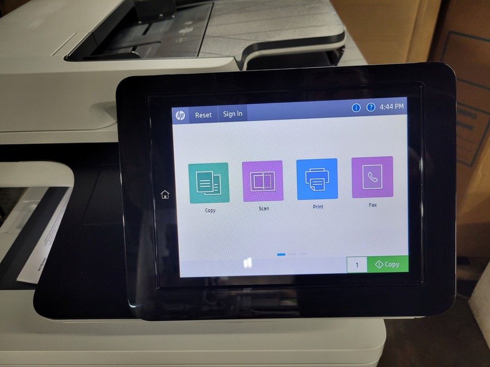 HP Color MFP E57540c Color Laser All in 1 Printer Expertly Serviced ...