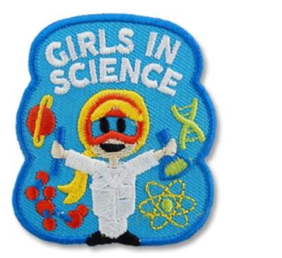 GIRLS IN SCIENCE Fun Patches Crests Badges SCOUTS GUIDES biology ...