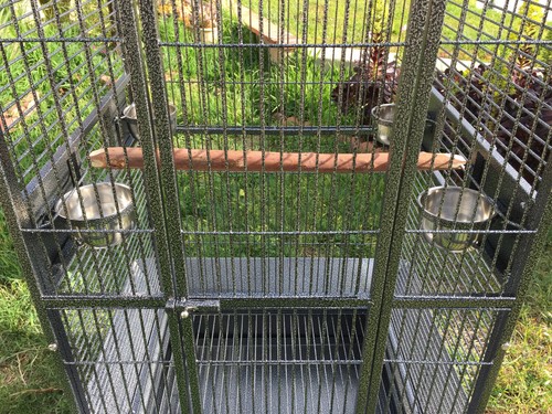 Large 75" Bird Parrot Play-Top Cage Cockatiel Macaw Conure African Grey ...