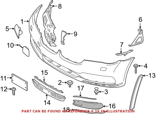 Genuine OEM Front Driver Left Lower Grille For BMW 740e xDrive 740i ...