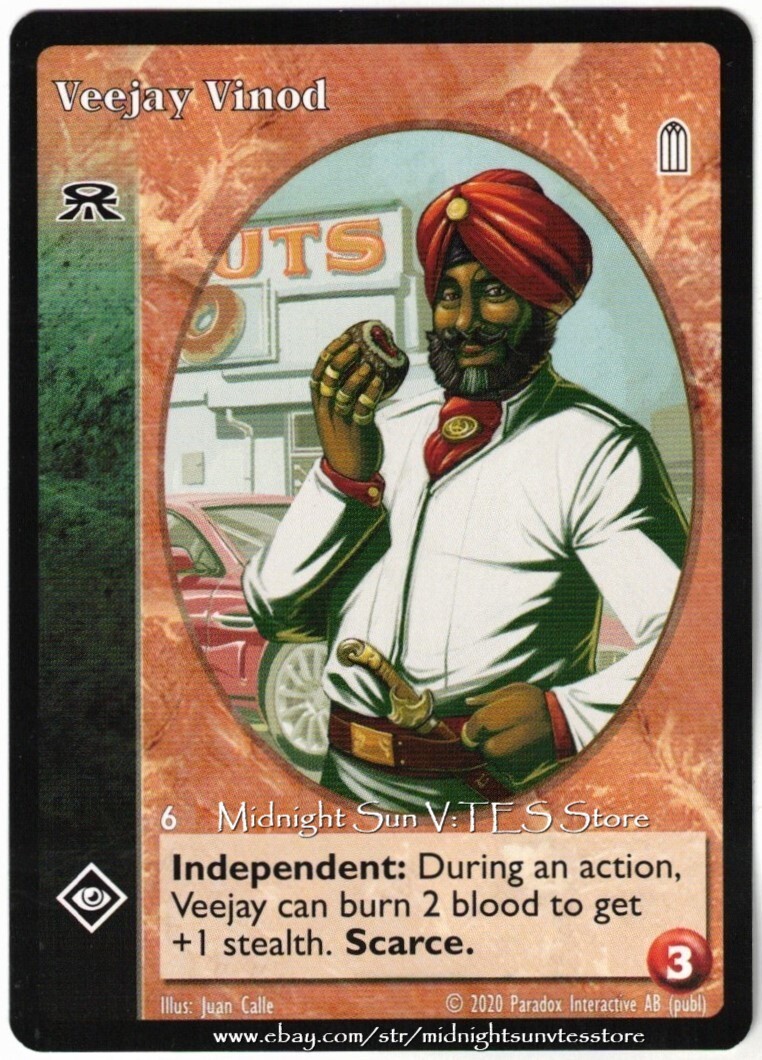 Veejay Vinod Nagaraja Heirs to the Blood 2020 BCP V:TES VTES Vampire ...
